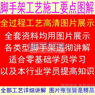 脚手架施工工艺要点图解，全套脚手架知识点图解让您了解透彻