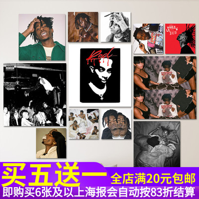 Playboi Carti专辑封面海报嘻哈歌手Sir Cartier玩少照片墙贴纸画