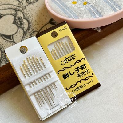 日本进口可乐（CLOVER）刺子绣用针组套 57-232 刺绣针 手工DIY