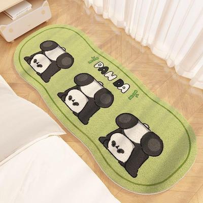 Cartoon twirling blankets can sit in bedside carpets and bla