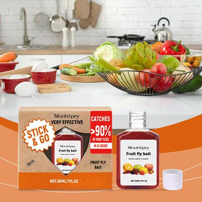MOONSPRY Fruit Fly Bait 果蝇诱捕剂，采用果糖和山梨糖醇配方，