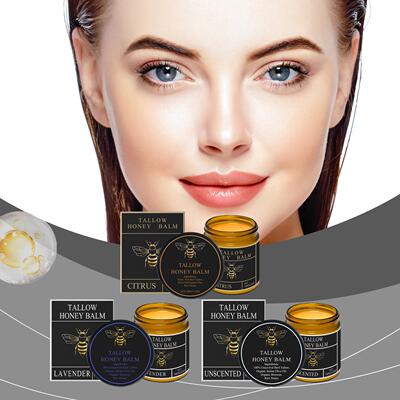 Honey and Beef Tallow Moisturizing Cream Series: Nourishing,