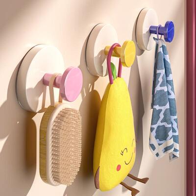 Dopamine suction cup hooks for hanging clothes behind the ba