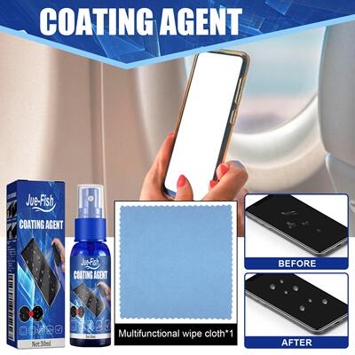 Jue-Fish Screen Coating Agent - Mobile Phone Screen Cleaner, Glass Hydrophobic and Oleophobic Coatin