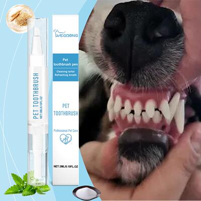 Yegbong New Pet Toothbrush - Gently Cares for Fresh Breath,