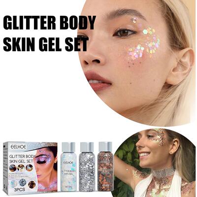EELHOE Glitter Gel Set - Fish Scale Glitter Stage Performanc