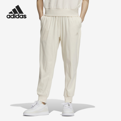 阿迪达斯女士针织运动束脚九分裤