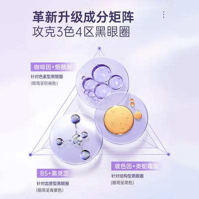 芙诗婷咖啡因眼霜多肽修护紧致眼霜眼部护理正品弹润eye抗皱