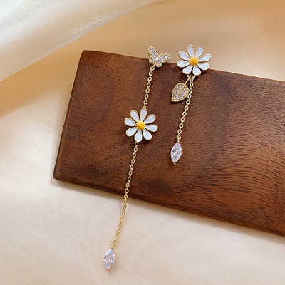 Fashion Korean Style Small Daisy Flower Earring For Women
