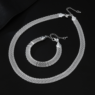Hot 925 Sterling Silver Creativity Net chain Bracelets