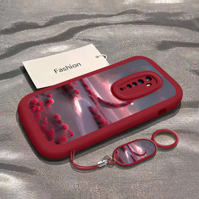 适用OPPOReno2手机壳oppo保护套2Z新款硅胶镜头全包2F创意防摔套花海月亮男女网红同款简约个性软壳挂绳潮流