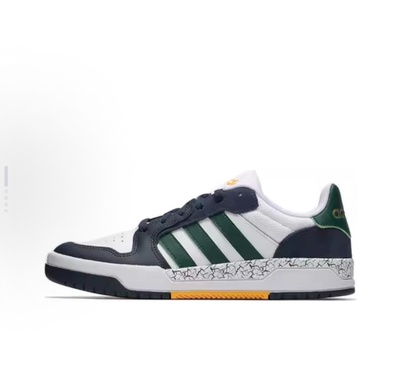 adidas neo Entrap 耐磨轻便 低帮 板鞋 男女同款 白绿蓝JQ5047