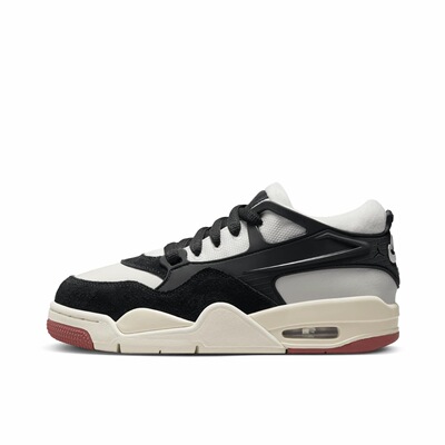 JordanAir Jordan 4 皮革 舒适百搭GS 低帮 黑色 男女FQ7938-100