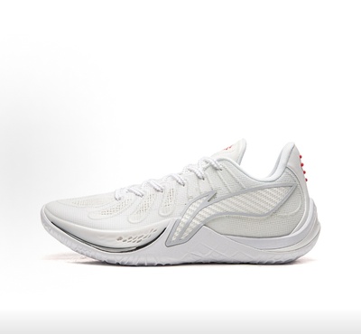 LiNing李宁 音速14 䨻科技  低帮 篮球鞋 男款 标准白ABAW015-2