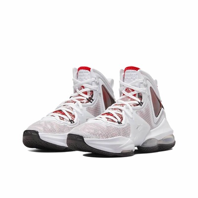 NikeLebron 19 詹姆斯19 高帮 篮球鞋 白红 男女同款DD0418-101