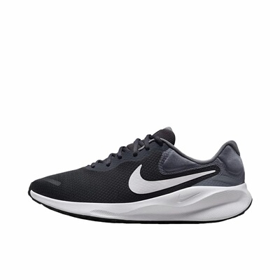 Nike REVOLUTION 7 运动舒适 低帮跑步鞋 男款 黑色FB2207-007