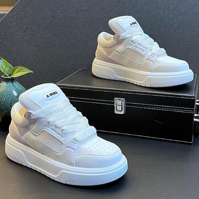 带你潮遍街头~CKL Backup!帅气轻奢新款小白鞋男厚底增高板鞋