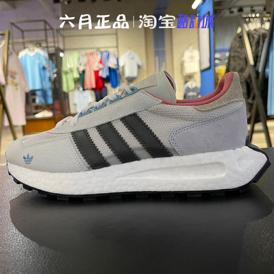 阿迪达斯男鞋低帮透气运动鞋