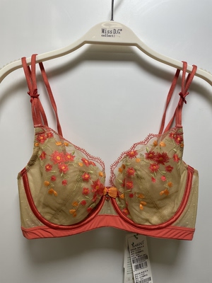 羽诗芬内衣C80超薄水晶杯兔耳朵软圈性感蕾丝