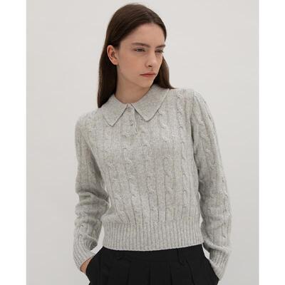 羊毛衫韩国正品levar套头翻领