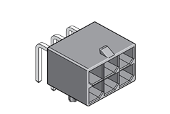 Molex正品线对板768250006/76825-0006黑色5.7mmPCB插座头