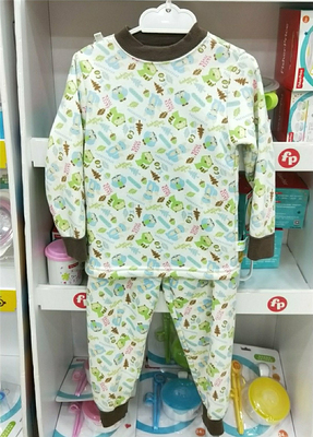 心适贝贝儿童内衣套装海狸绒内衣大中小童内衣秋冬款套装31143