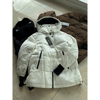 霍尔多巴吉白鹅绒休闲阔版连帽可拆卸中长款羽绒服外套3199