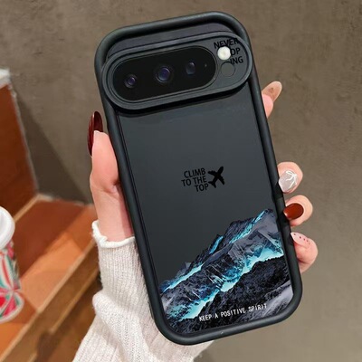 飞跃雪山适用于谷歌Pixel10proXL/10pro手机壳9proXL山峰Google Pixel8pro保护套7pro软壳7A/8A/10飞机10pro