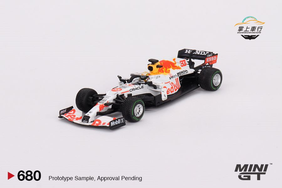 MINIGT #680 红牛 Red Bull RB16B F1方程式赛车 第二名汽车模型
