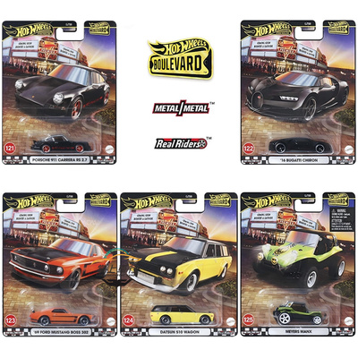 风火轮hotwheels花园大道25-GJT68-保时捷911-布加迪-达特桑510