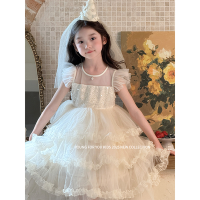女童生日礼服蛋糕裙公主裙