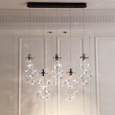 意式轻奢蝴蝶长条餐厅吊灯