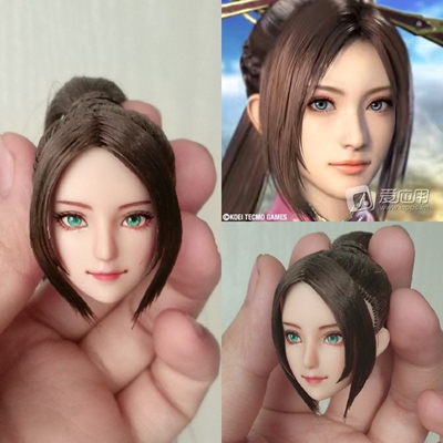 真三国无双8 貂蝉 2.0 ver.ob 1/6 女兵人 头雕 phicen UD 岚素体
