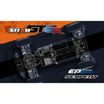 Serpent SRX8GTE R 1/8 四驱电动GT竞赛平路车RC遥控车 SP-600074