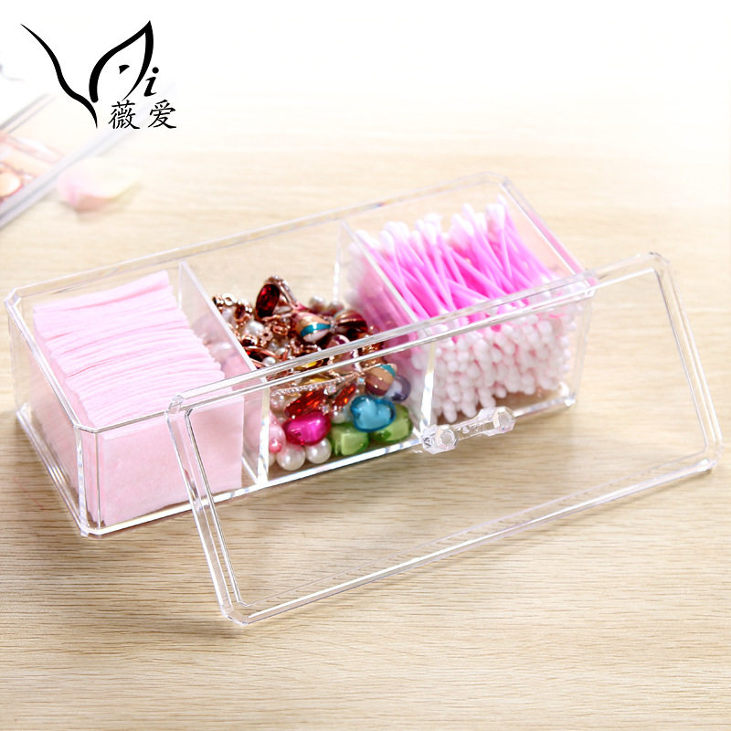 Buy Viva tissue cotton swabs box Acrylic Cosmetics storage box Dog ...