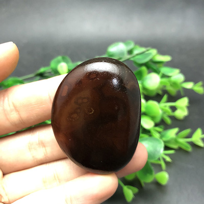 花纹冰彩玛瑙籽料象形奇石手把件