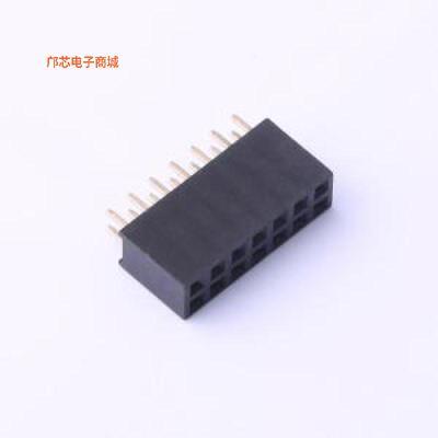 DW254R-22-14-85 -[(全新原装2.54排母间距:2.54mm 2x7P 直插