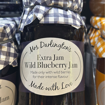 代购英国进口 MRS DARLINGTON'S蓝莓果酱 blueberry 340克