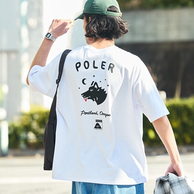 【7折】POLeR x FREAK'S STORE 印花宽松T恤 男款 0011