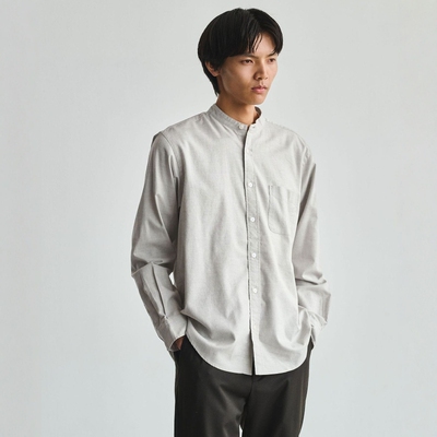 东京胖黄瓜日本代购 green label relaxing 立领长袖衬衫 0059