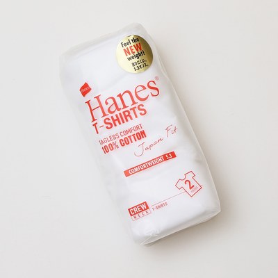 Hanes5.3oz抗透视短袖打底衫