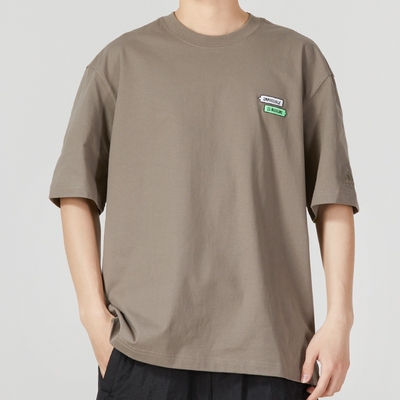 阿迪达斯男圆领休闲透气运动短袖