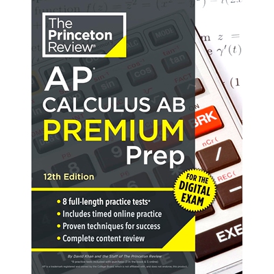 现货 普林斯顿AP微积分AB 第12版 备考指南 英文原版 Princeton Review AP Calculus AB Premium Prep, 12th Edition