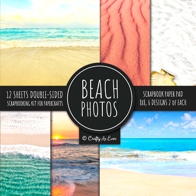预订 Beach Photos Scrapbook Paper Pad 8x8 Scrapbooking Kit for Papercrafts, Cardmaking, DIY Crafts, Summer Aesthetic Des