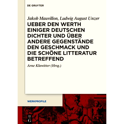 预订 Ueber den Werth einiger Deutschen Dichter und über andere Gegenstände den Geschmack und die schöne Litteratur be