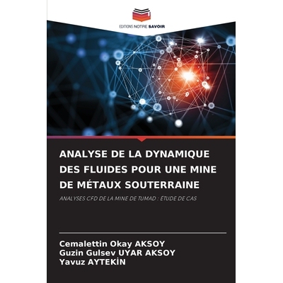 预订 Analyse De La Dynamique Des Fluides Pour Une Mine De Métaux Souterraine: ANALYSES CFD DE LA MINE DE TUMAD : ÉTUDE