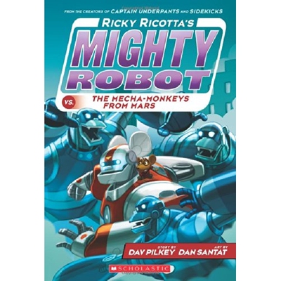 预订 Ricky Ricotta’s Mighty Robot vs the Mecha-Monkeys from Mars (#4) 瑞奇·里科塔的《大力机器人大战火星机械猴》（#4）