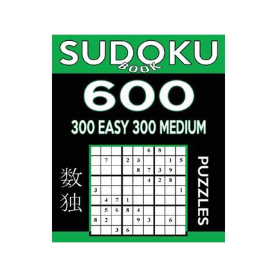 [预订]Sudoku Book 600 Puzzles, 300 Easy and 300 Medium: Sudoku Puzzle Book With Two Levels of Difficulty T 9781542908115