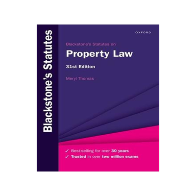 [预订]Blackstone’s Statutes on Property Law 9780198890287