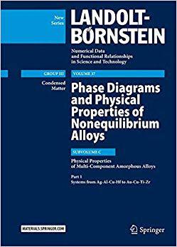 【预售】Phase Diagrams and Physical Properties of Nonequilibrium Alloys: Subvolume C: Physical Properties of Multi...